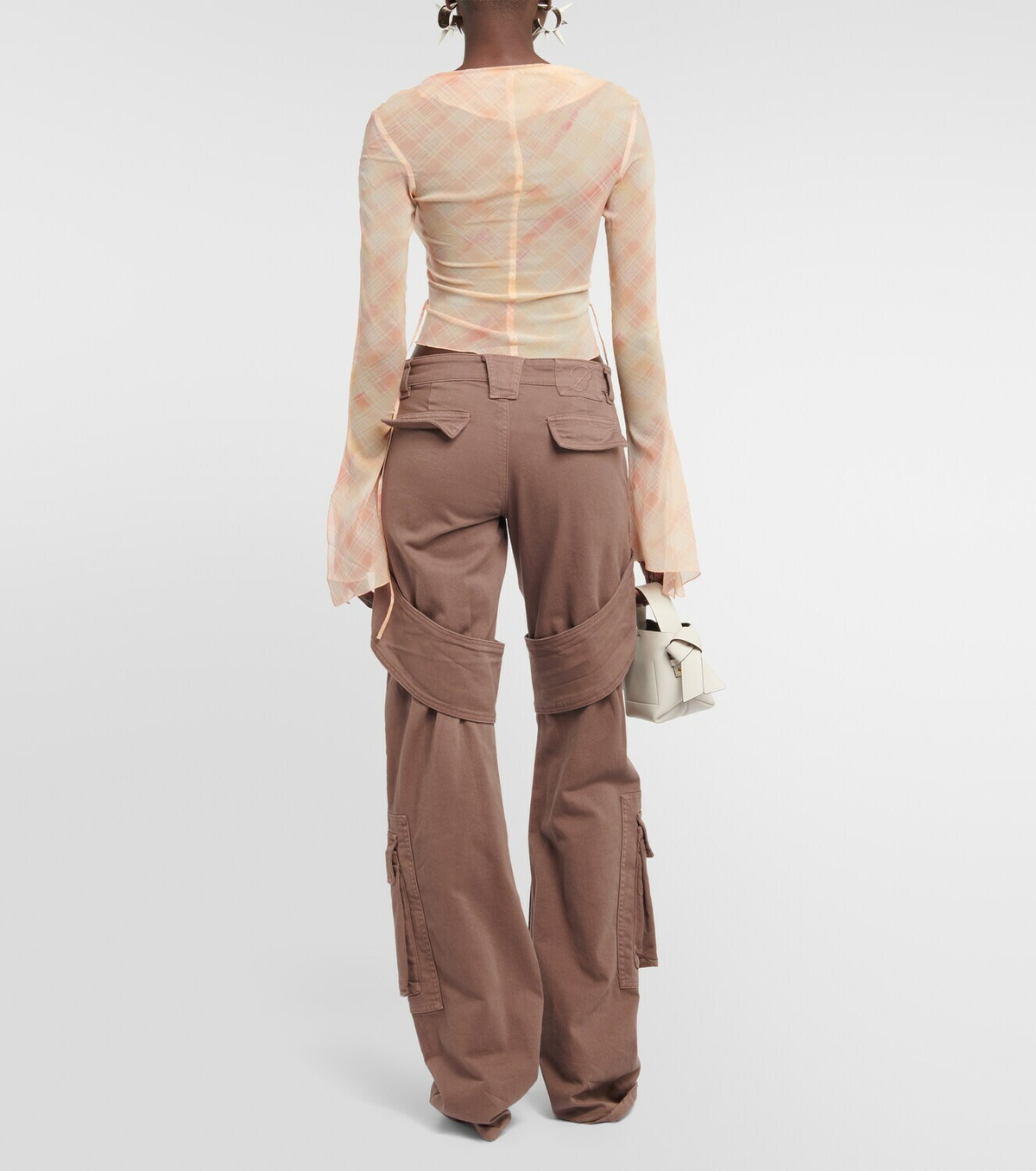 KNWLS Lace-up silk-blend shirt KNWLS