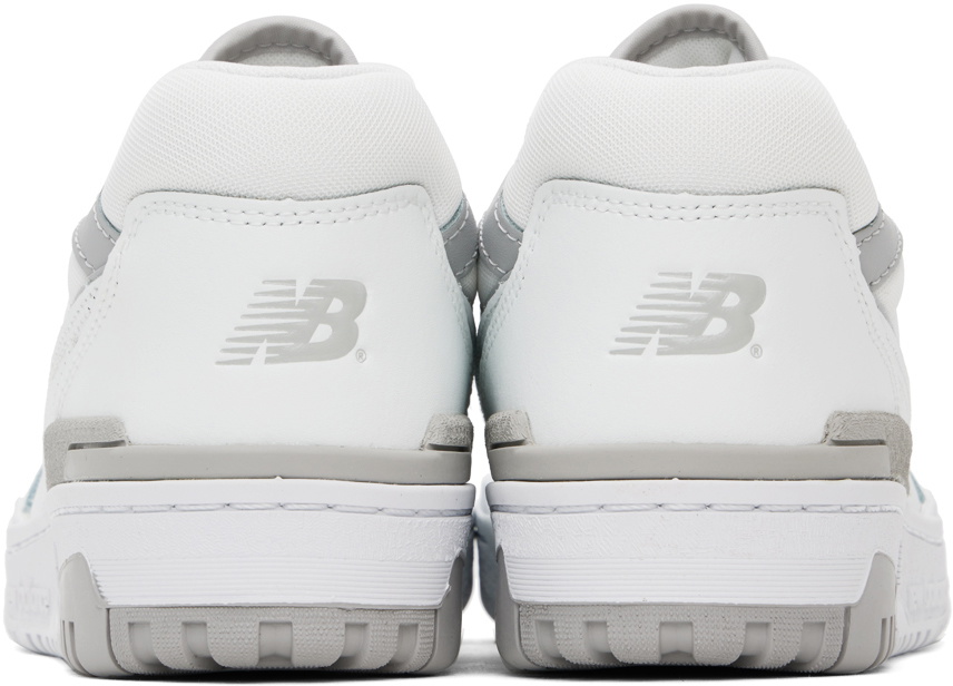 New Balance White & Gray 550 Sneakers New Balance