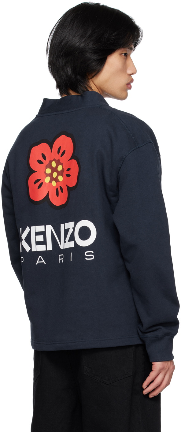 Kenzo Navy Kenzo Paris Boke Flower Cardigan Kenzo