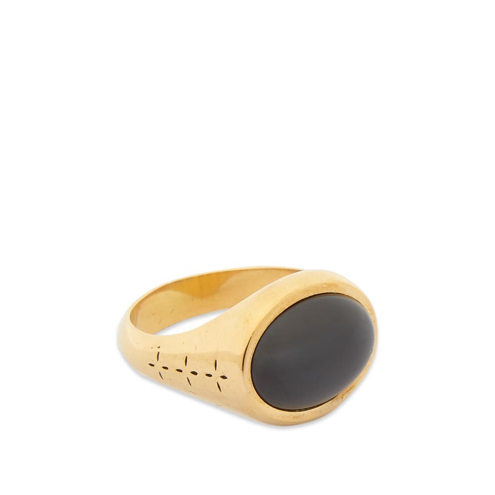 Maple Men's Tubby Ring in Gold/Onyx Maple