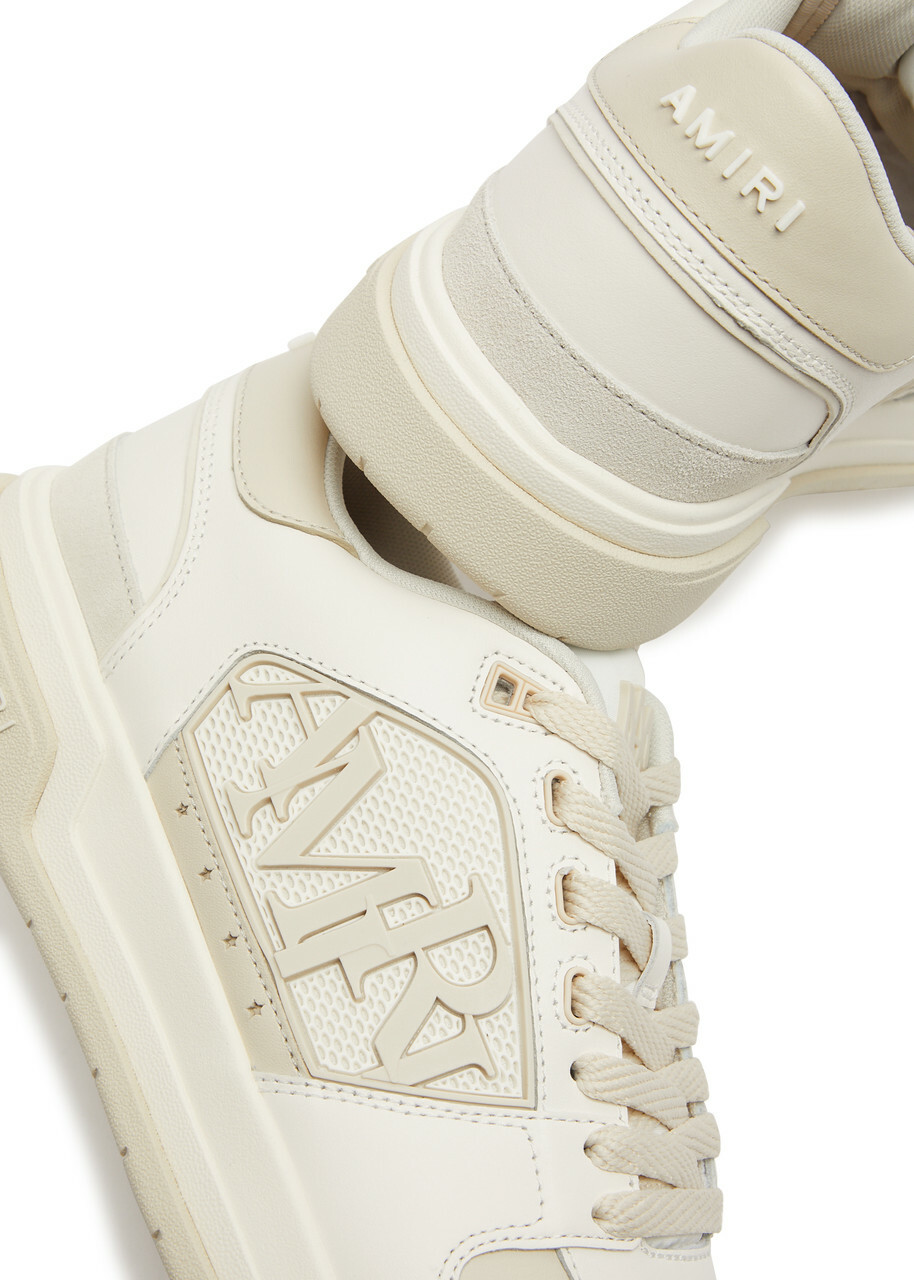 Amiri Classic Panelled Leather Sneakers Beige Amiri