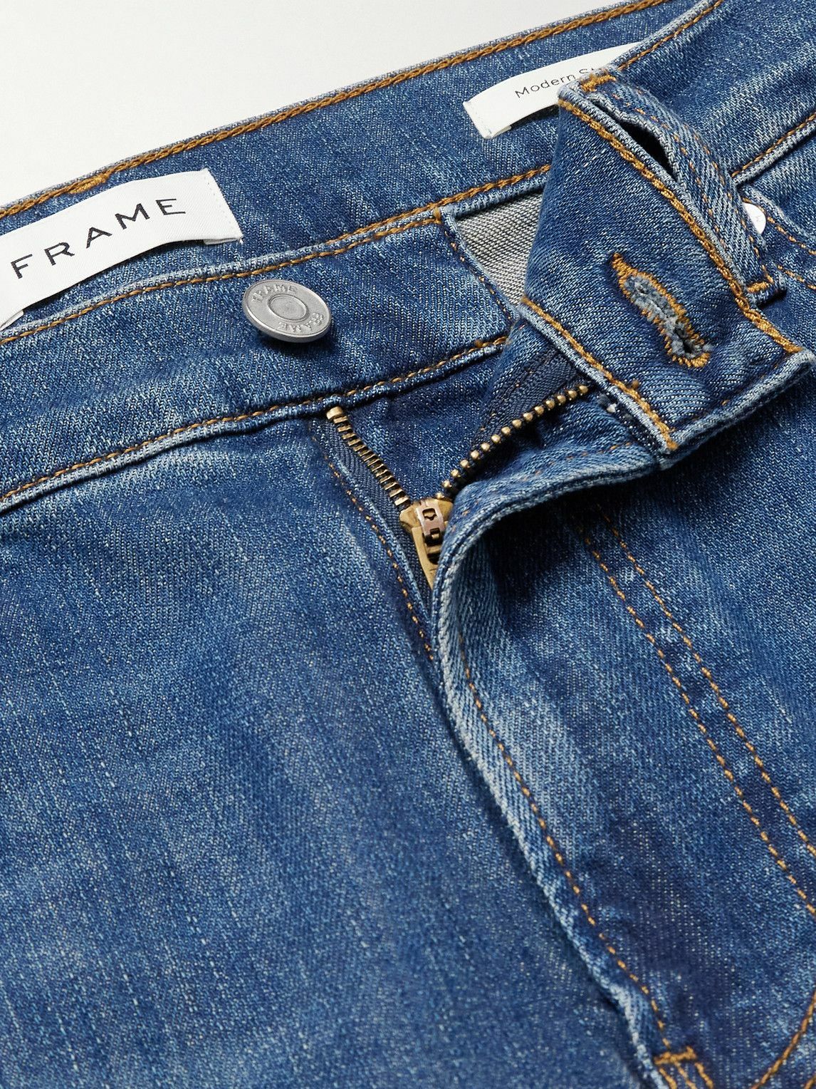 FRAME - The Modern Straight-Leg Jeans - Blue Frame Denim