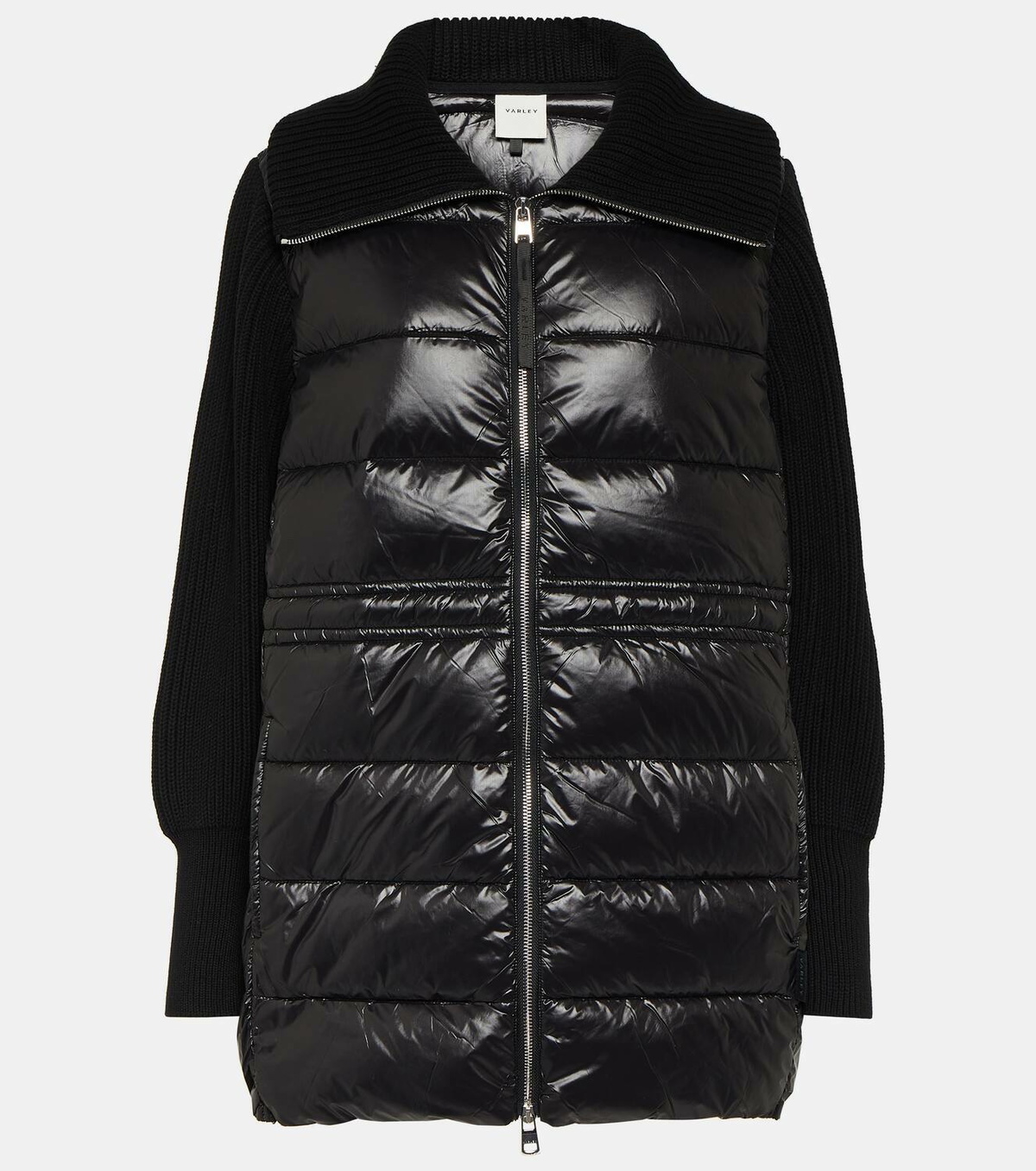 Varley Arlen quilted knitted jacket Varley