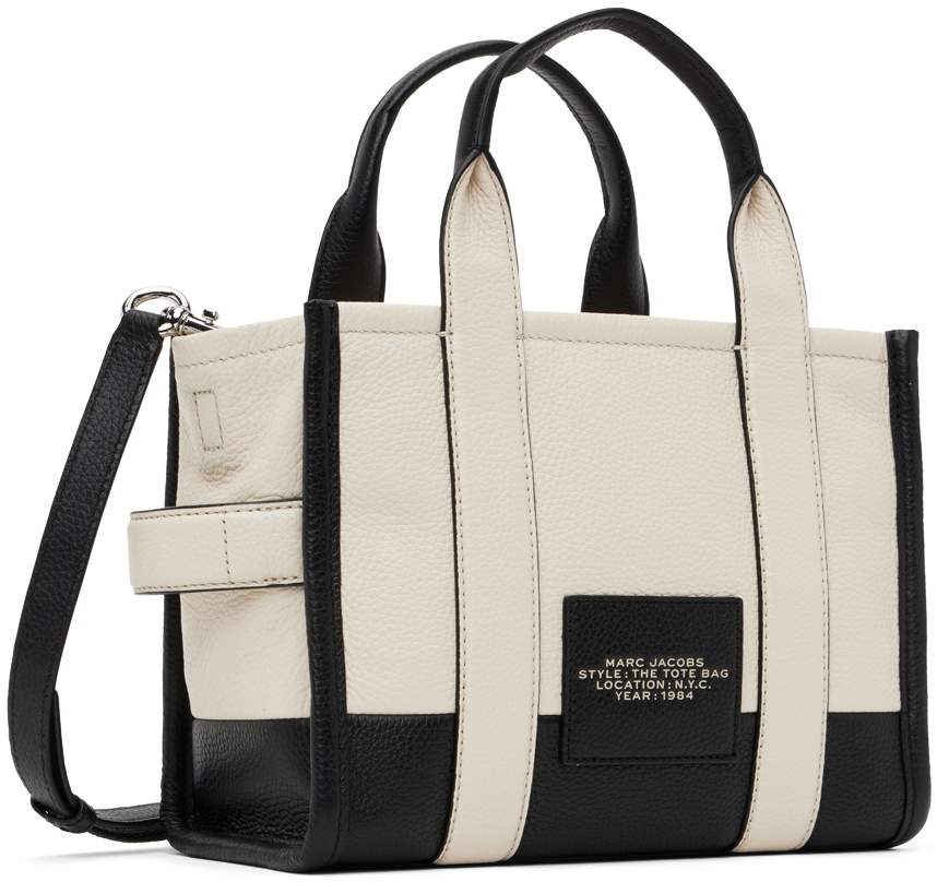 Marc Jacobs Black & Off-White Mini 'The Colorblock' Tote Marc Jacobs