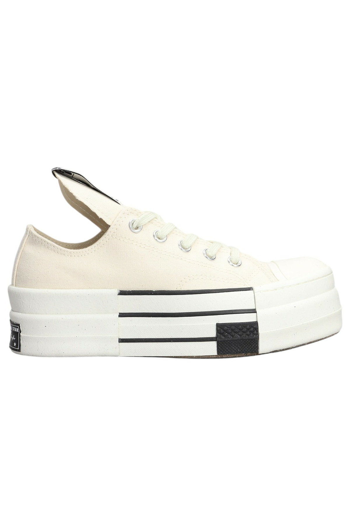 DRKSHDW by Rick Owens - Converse DBL DRKSTAR Distressed Over DRKSHDW by Rick Owens - Converse DBL DRKSTAR Distressed Over