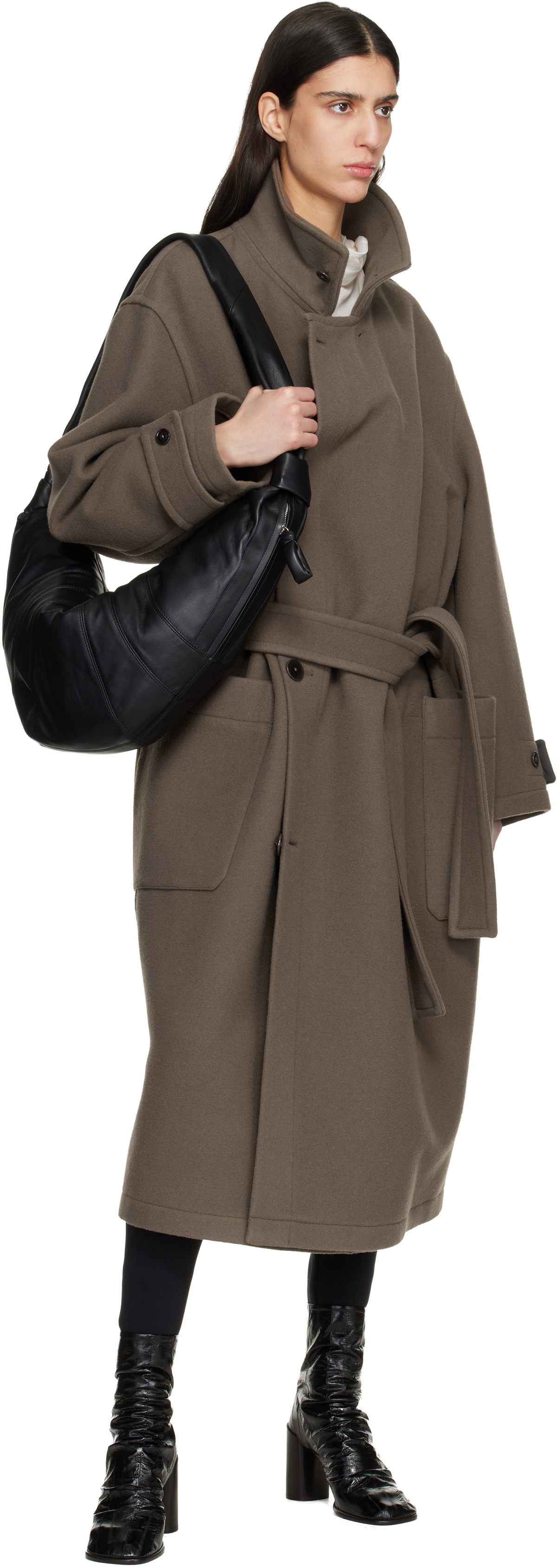 LEMAIRE Black Large Croissant Bag Lemaire