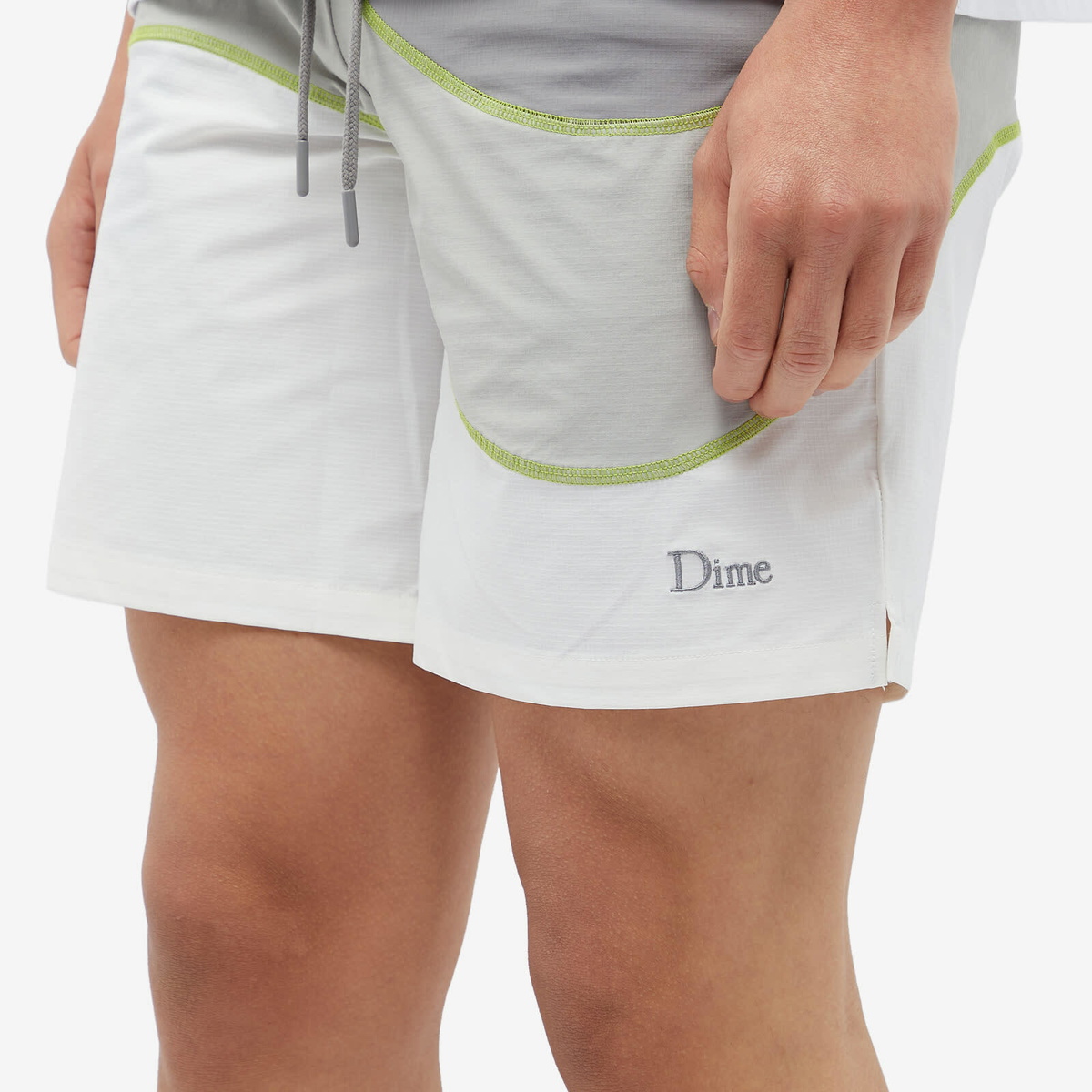 Dime Men's Wave Sports Shorts in Gray Dime