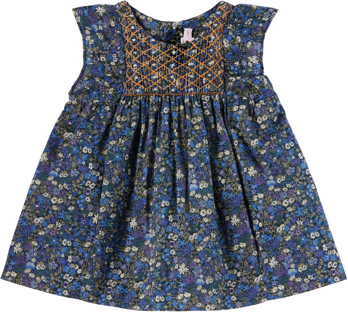 Bonpoint Baby Blue Cadelili Smocked Dress Bonpoint