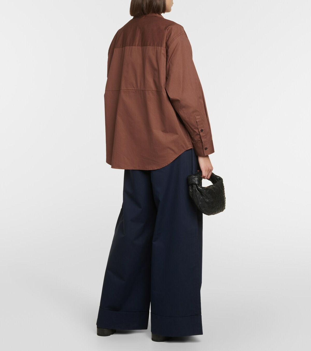 CO Oversized cotton and silk shirt Coach