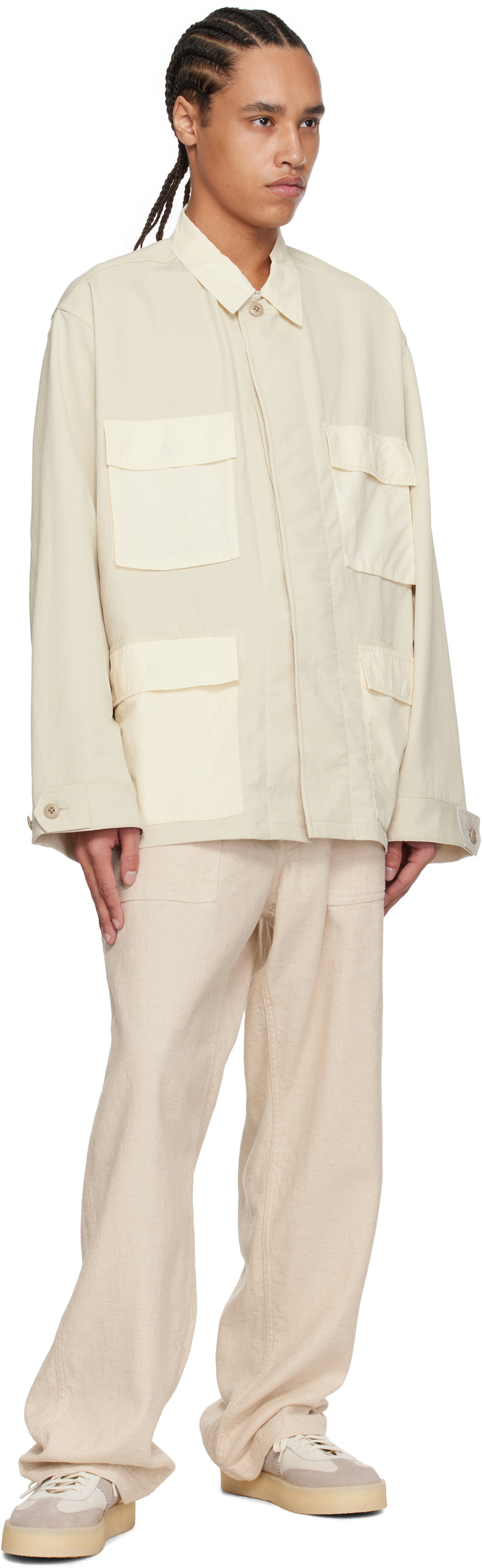 Clarks Originals Off-White & Gray Tor 80 Sneakers Clarks Originals