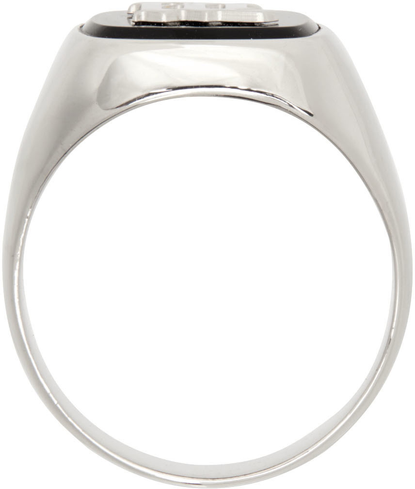 MISBHV Silver Monogram Ring MISBHV
