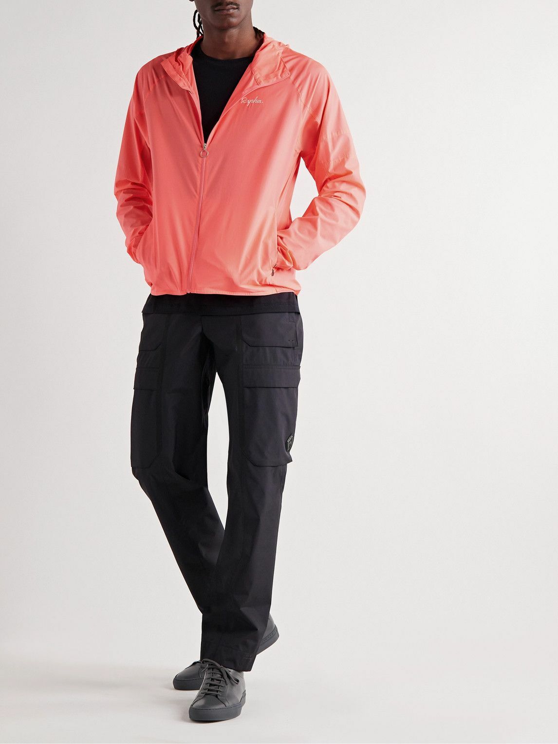 Rapha - Commuter Logo-Print Shell and Mesh Cycling Jacket - Pink Rapha