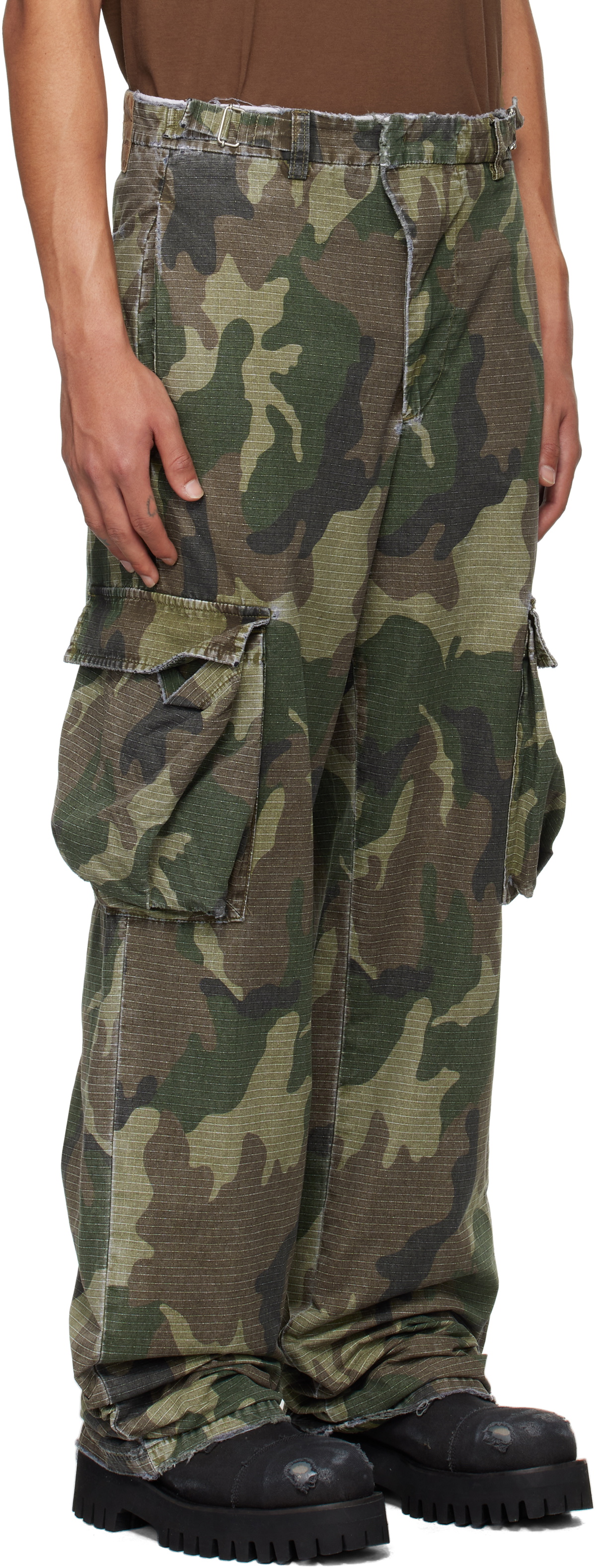 424 Khaki Ripstop Cargo Pants 424