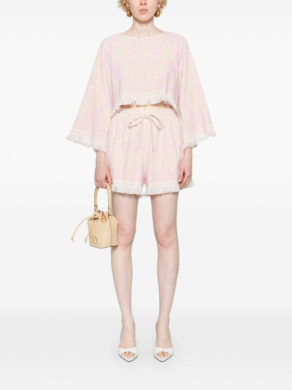 ZIMMERMANN - Logo Towelling Cropped Top Zimmermann