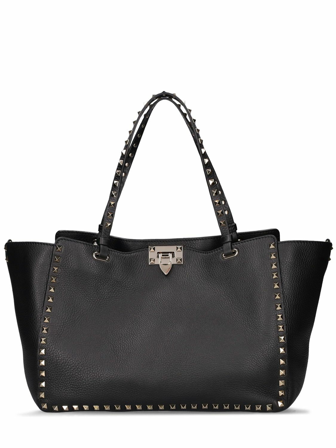 VALENTINO GARAVANI - Rockstud Medium Leather Tote Bag Valentino Garavani