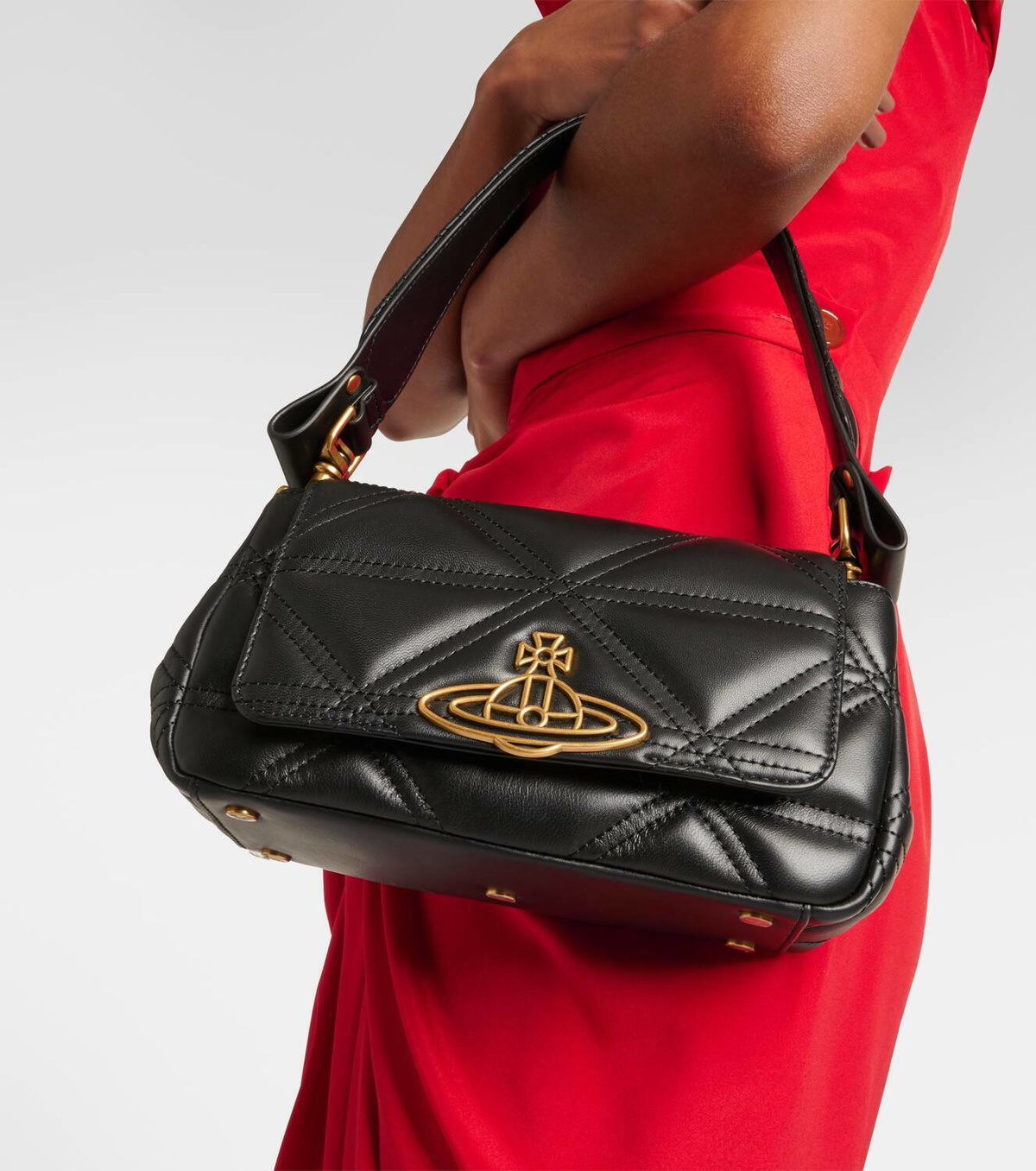 Vivienne Westwood Hazel Medium quilted leather shoulder bag Vivienne Westwood