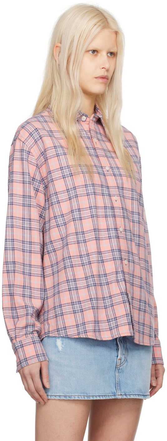 Acne Studios Pink Check Shirt Acne Studios