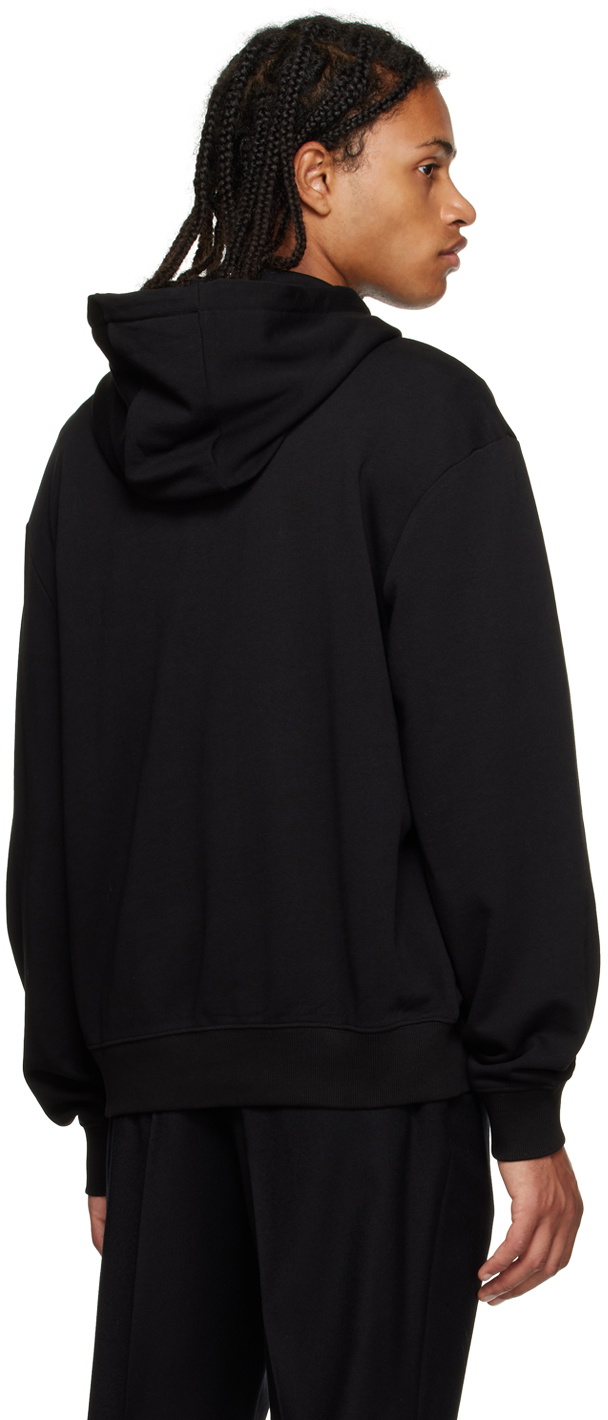 Hugo Black Drawstring Hoodie Hugo Boss