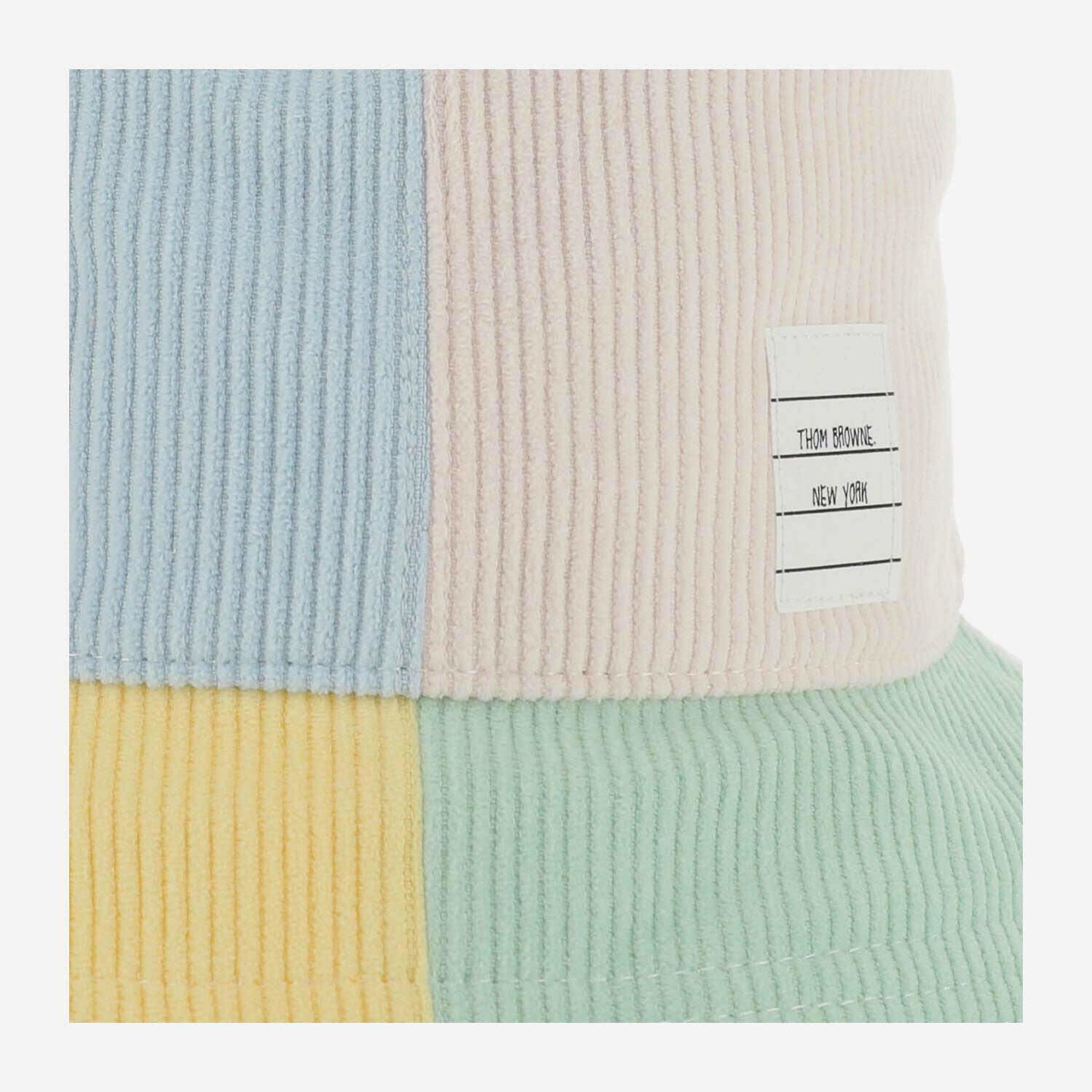 Thom Browne Colorblock Velvet Bucket Hat Thom Browne