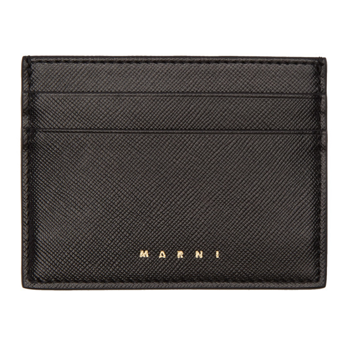 Marni Black Logo Card Holder Marni