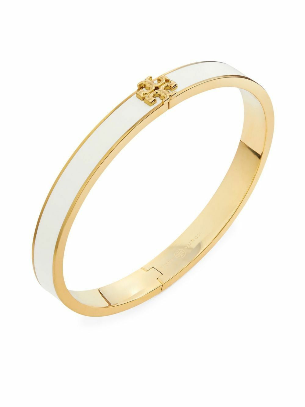 Tory Burch Gold-Tone Kira Enamelled Bangle Bracelet Tory Burch