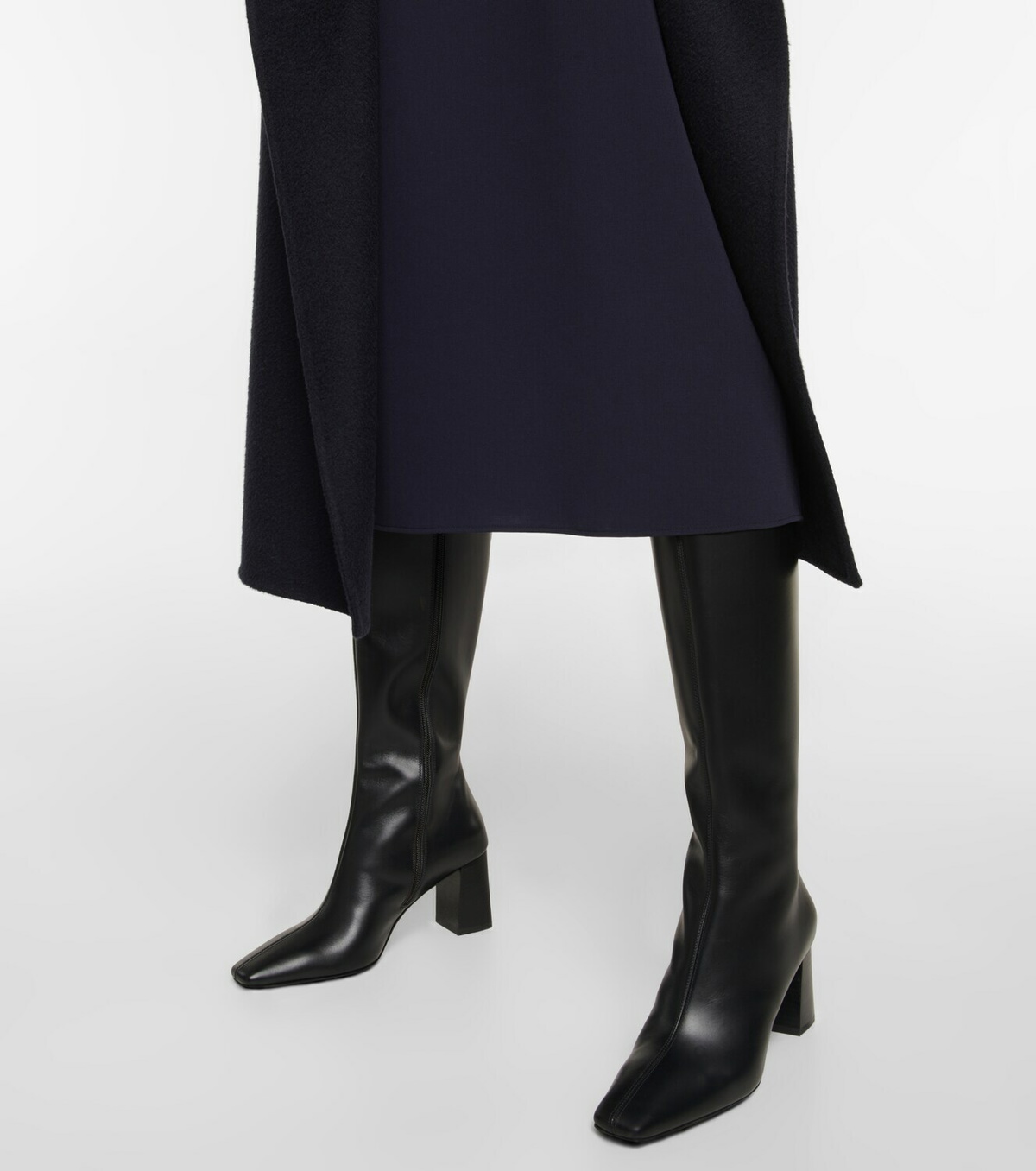 The Row - Leather knee-high boots The Row