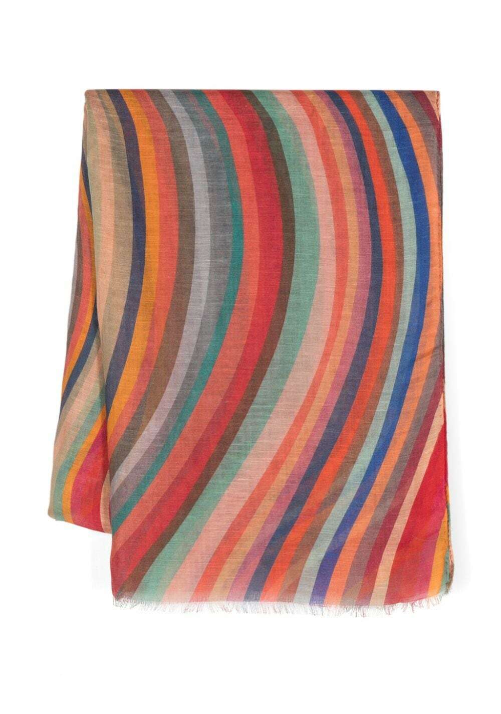 PAUL SMITH - Swirl Linen Blend Scarf Paul Smith