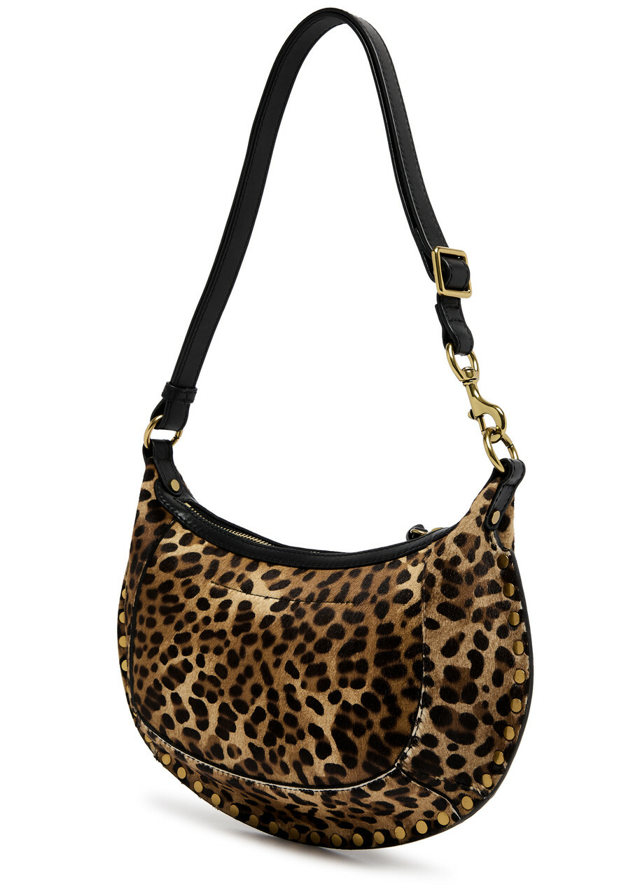 Isabel Marant Oskan Moon Leopard Calf-hair Shoulder bag - Multicoloured - One Size Isabel Marant