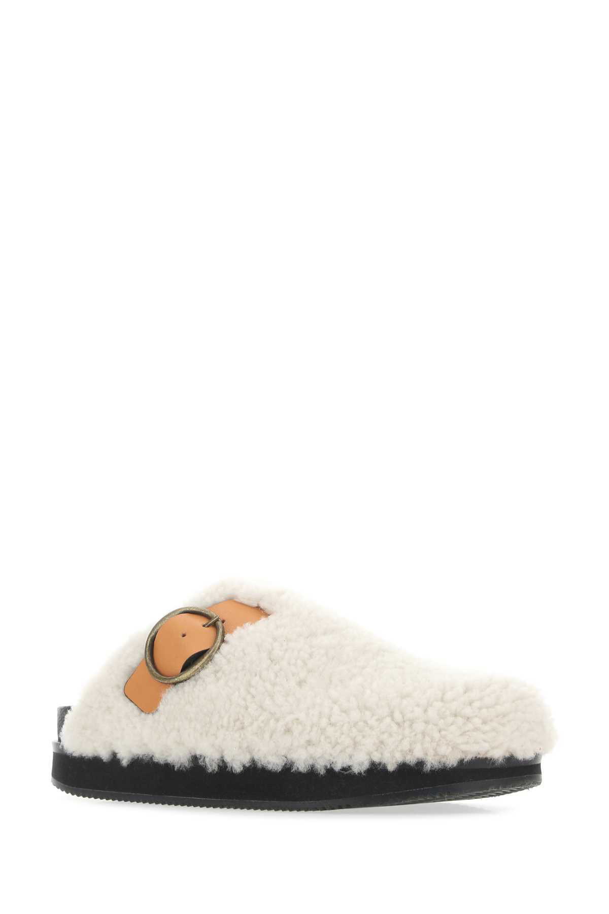 Isabel Marant Ivory Shearling Footb Slippers Isabel Marant