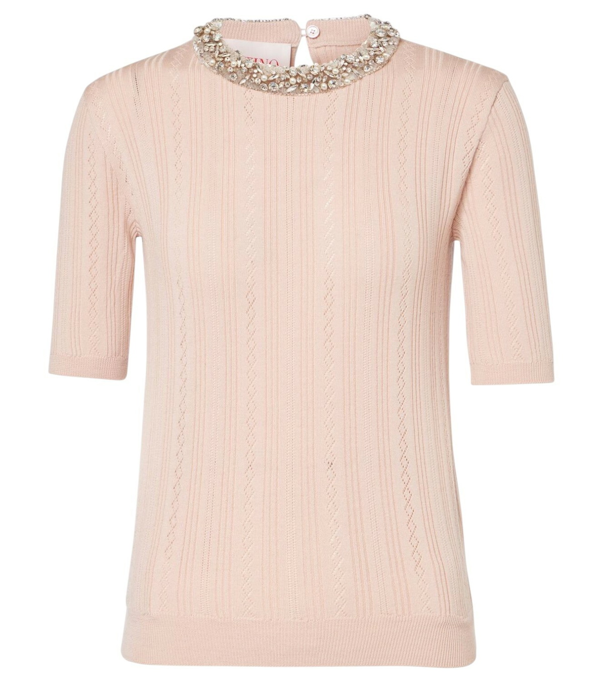 Valentino Embellished virgin wool sweater Valentino