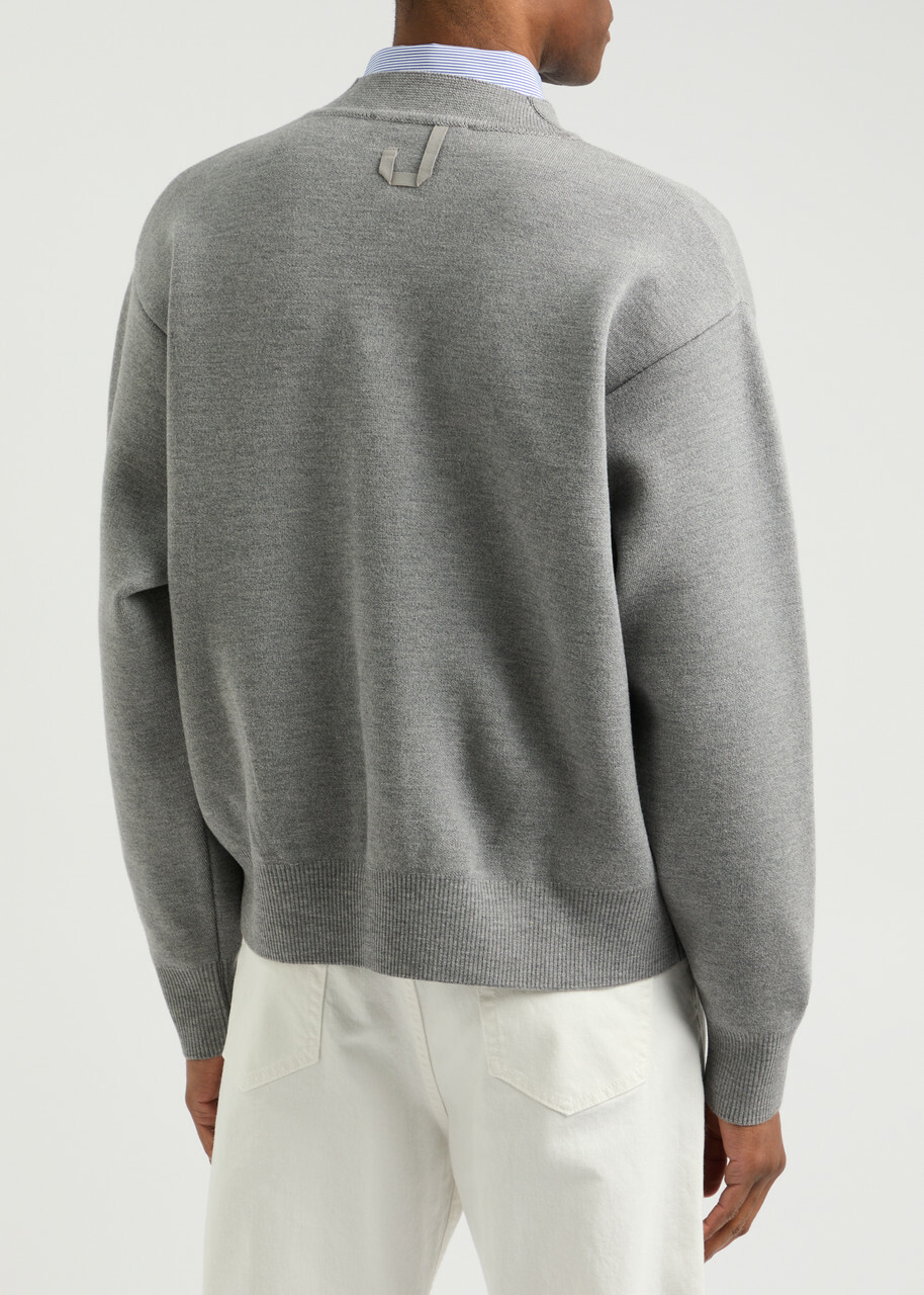 Jacquemus Le Cardigan Boutonné Wool-blend Cardigan Grey Jacquemus
