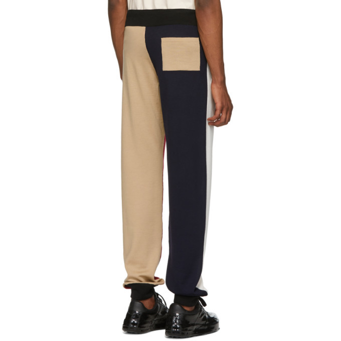 424 Red and White Colorblocked Lounge Pants 424