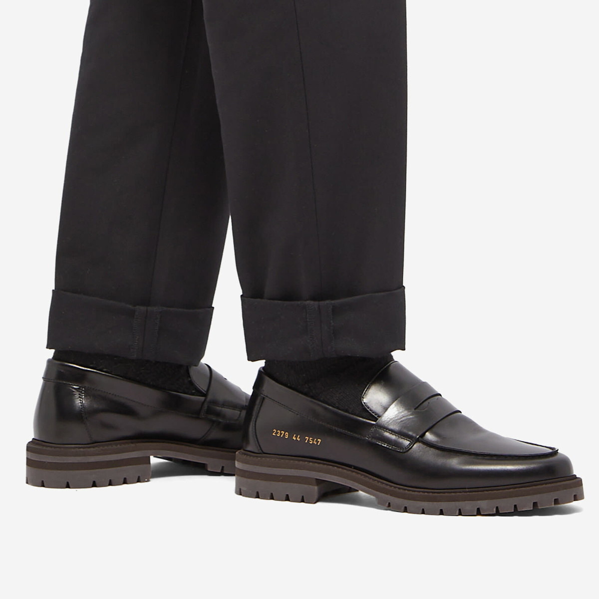Common Projects Men's Lug Sole Loafer in Black Common Projects