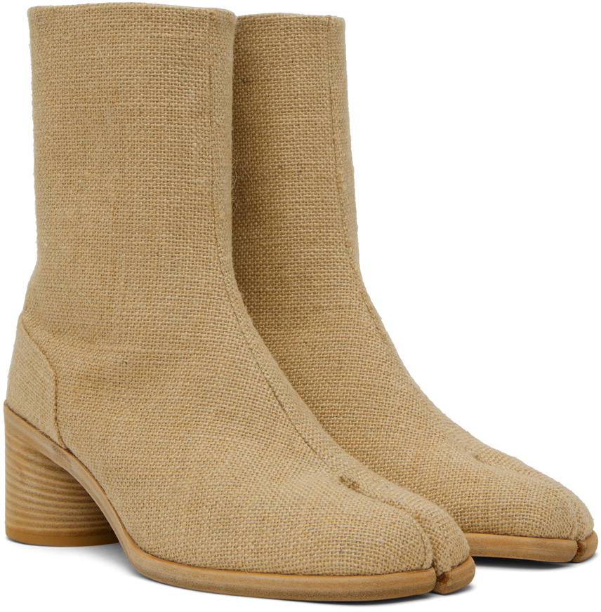Maison Margiela Beige Tabi Boots Maison Margiela