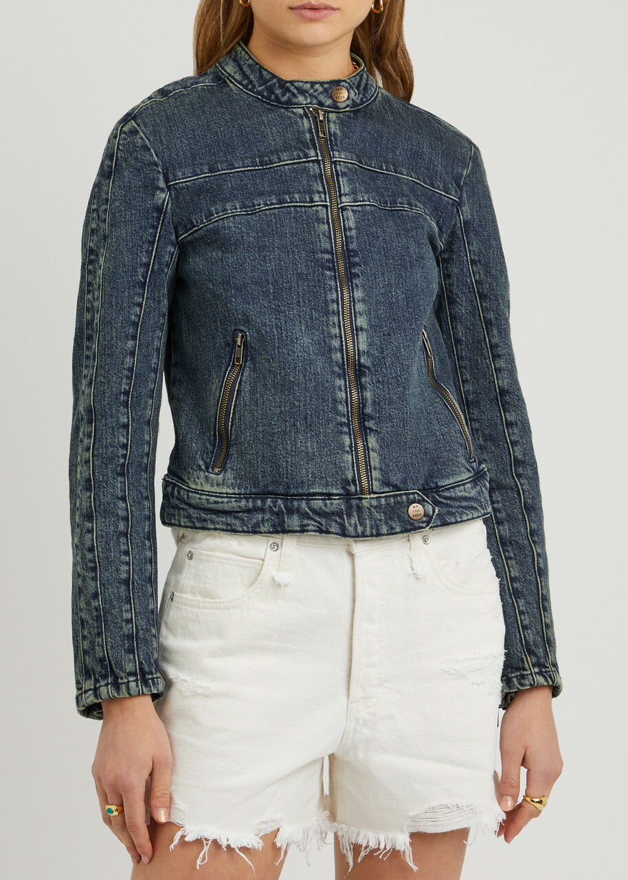 Free People Fast Lane Denim Jacket XS (UK 4-6 / XS) Free People