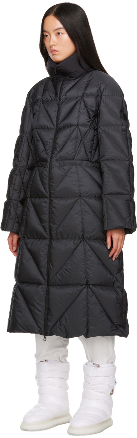 Moncler Black Cerise Down Coat Moncler
