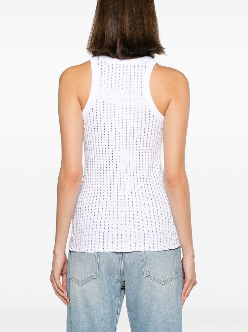 THE ATTICO - Ribbed Jersey Tank Top - Runway The Attico