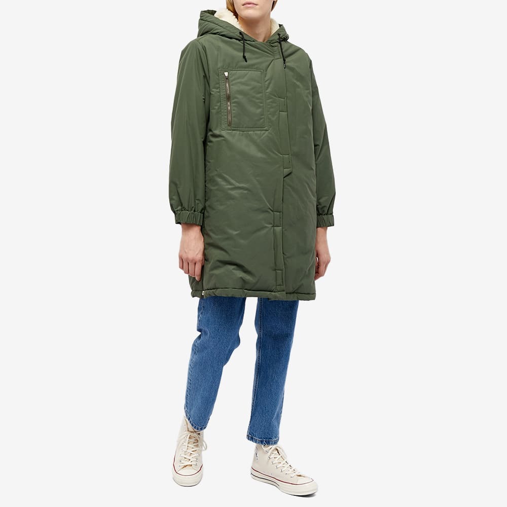 A.P.C. Women's A.P.C Suzie Parka Jacket Coat in Jac Military Khaki A.P.C.