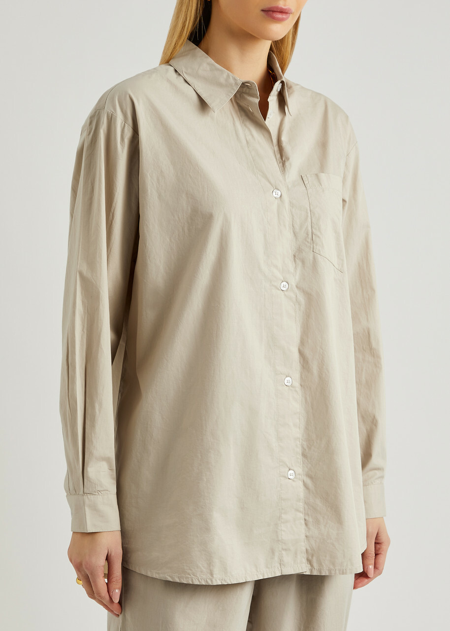 Skall Studio Edgar Cotton Shirt Light Grey Skall Studio