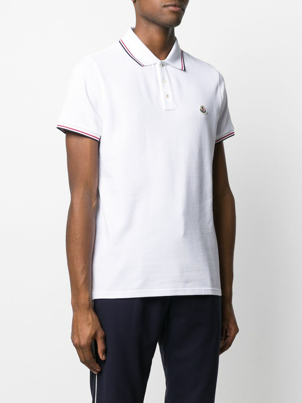 MONCLER - Cotton Polo Shirt With Logo Moncler