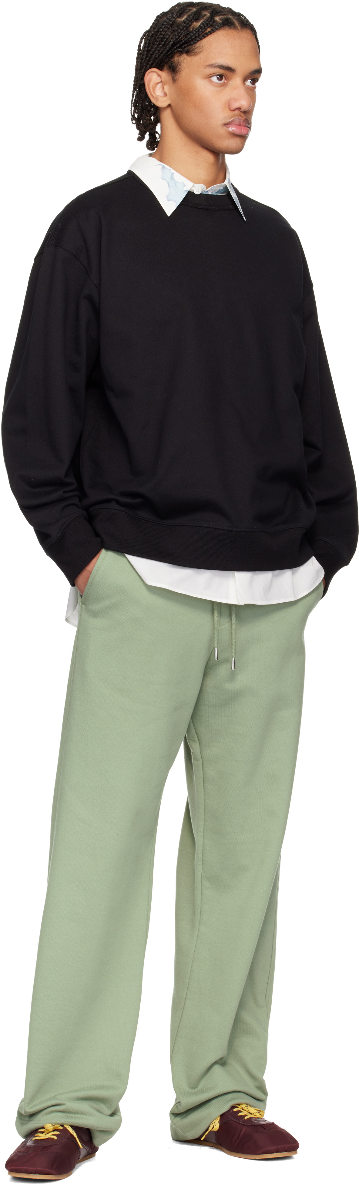 Dries Van Noten Green Drawstring Sweatpants Dries Van Noten