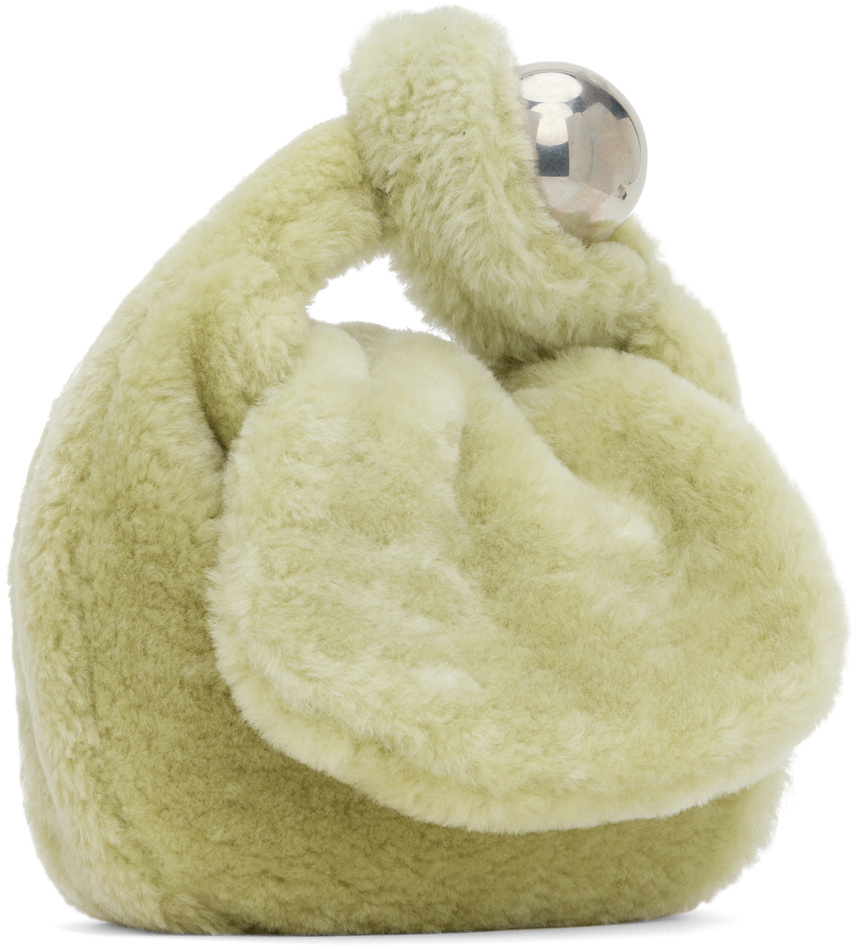 Jil Sander Green Small Sphere Pouch Jil Sander