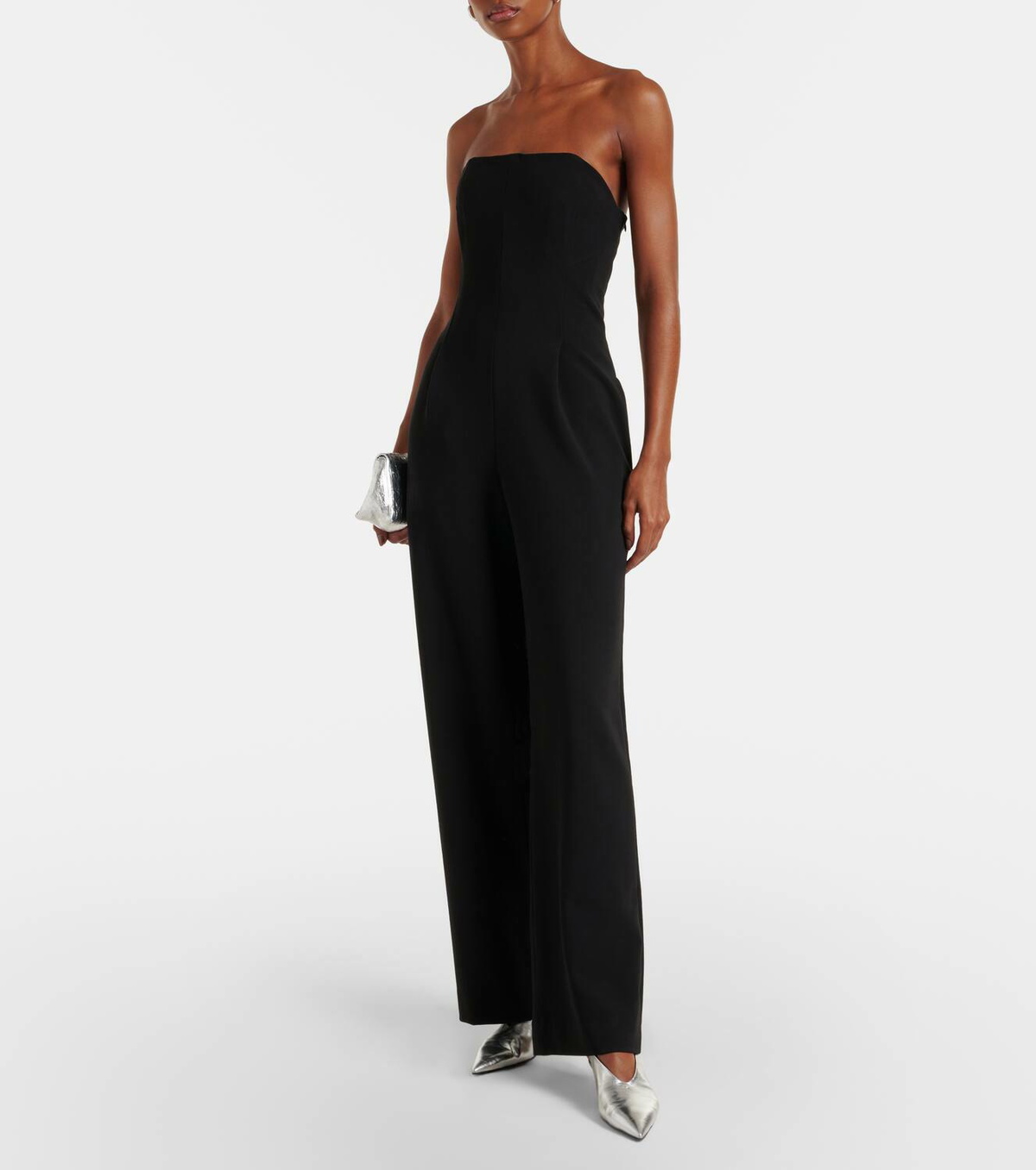Vince Strapless crêpe jumpsuit Vince