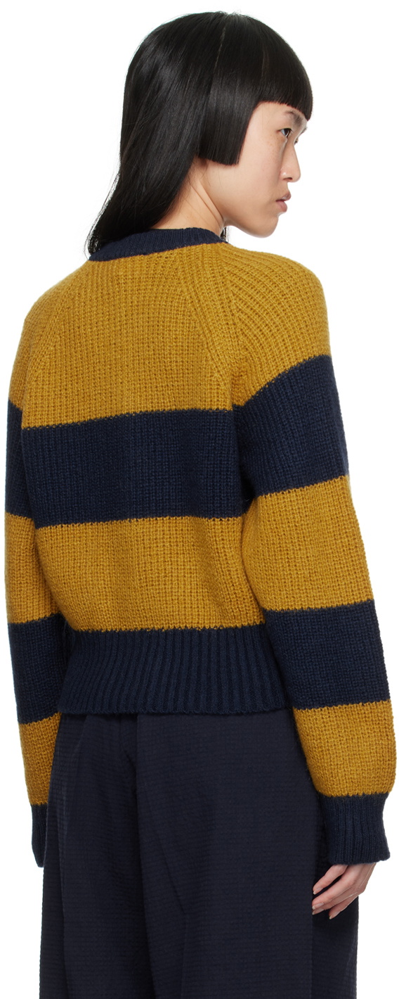 YMC Navy & Yellow Foxtail Cardigan YMC