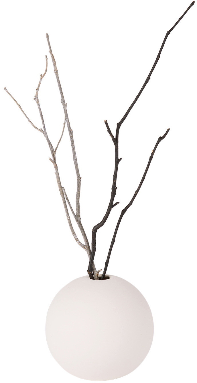 Valeria Vasi White Sphere Vase