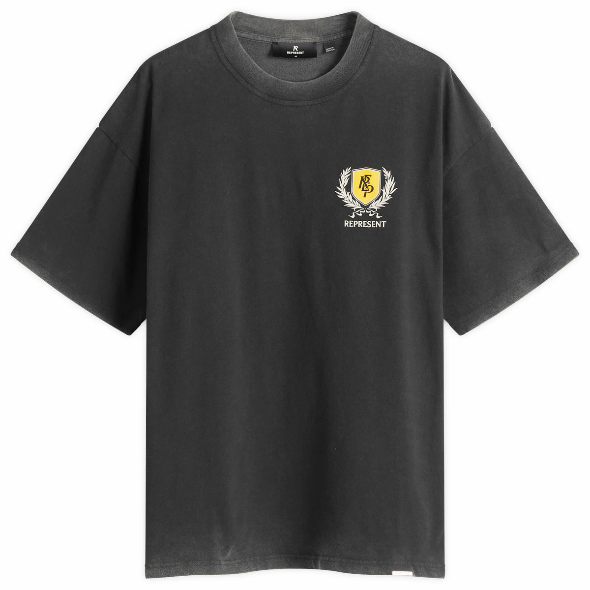 Represent Men's Crest T-Shirt in Vintage Black Represent