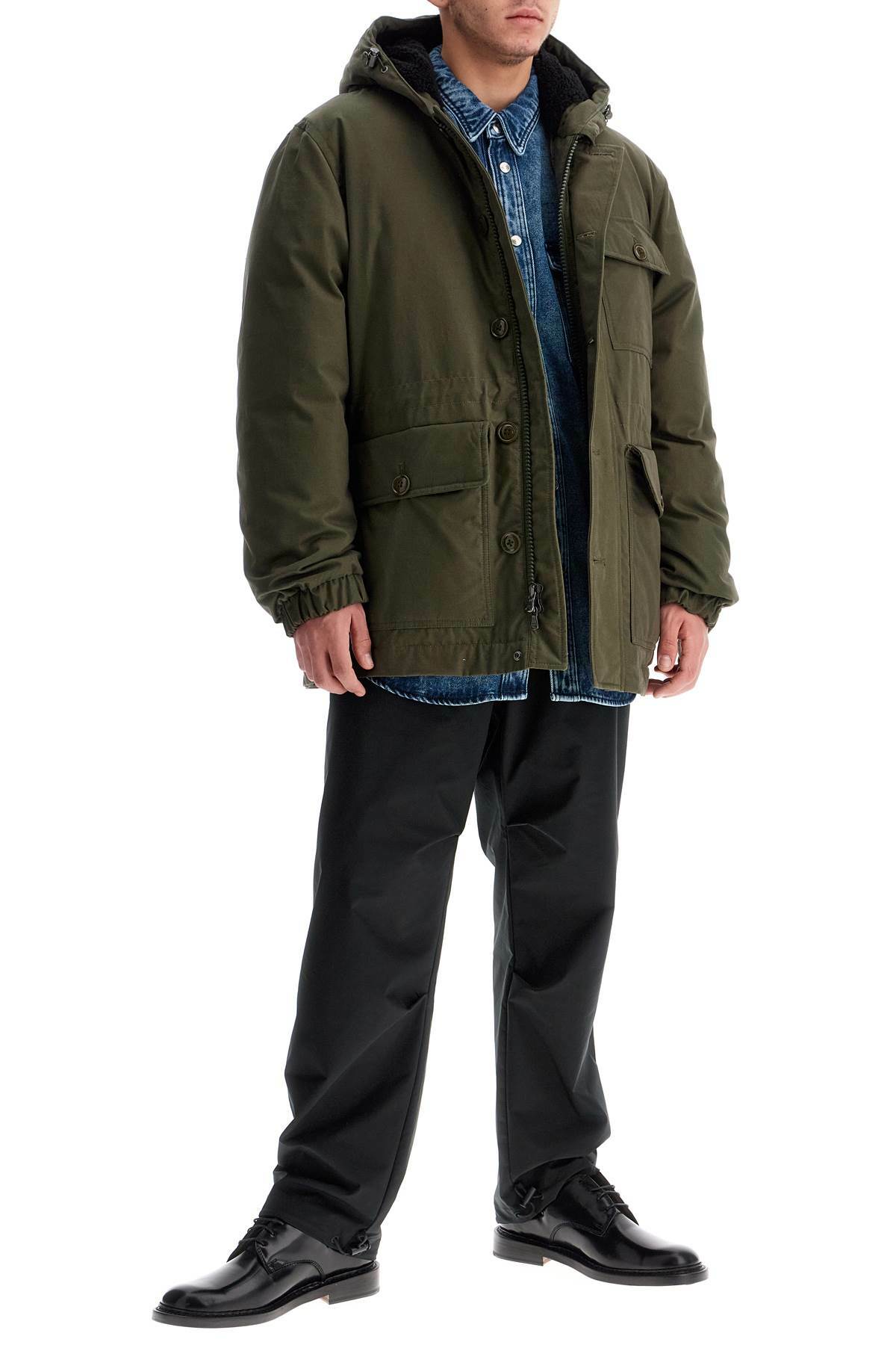 WOOLRICH short byrd parka Green Woolrich