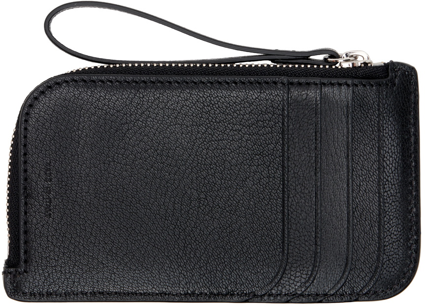 The Row Black Zipped Leather Wallet The Row