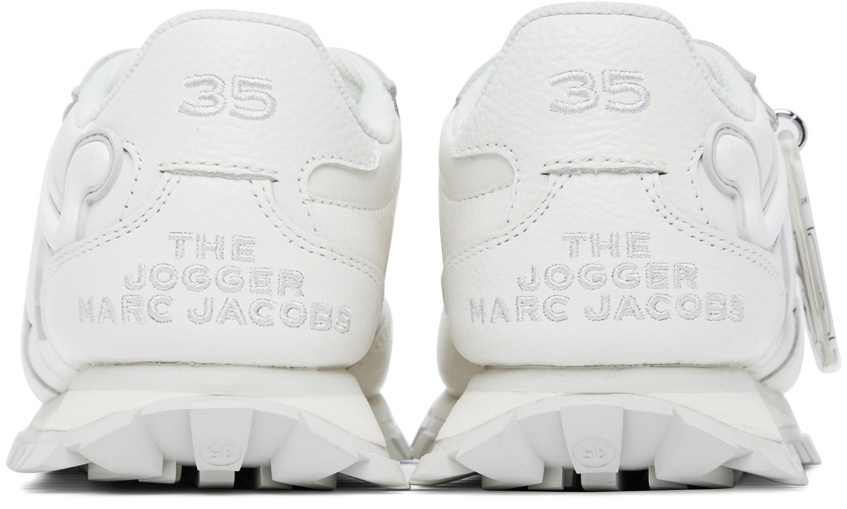 Marc Jacobs White 'The Leather Jogger' Sneakers Marc Jacobs