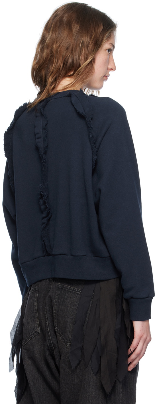 UNDERCOVER Navy Raw Edge Sweatshirt Undercover